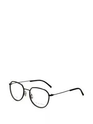 Porsche Design Round-frame Glasses - Black