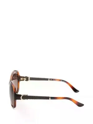 FERRAGAMO Gancini Tortoiseshell-effect Sunglasses