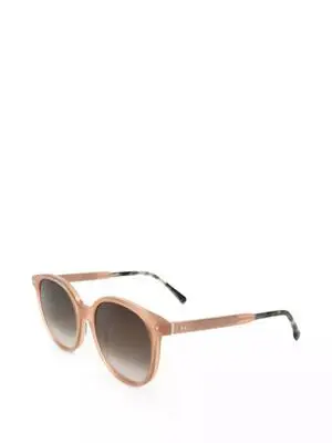 Paul Smith Round Frame Sunglasses With Tortoiseshell Effect Arms - Pink