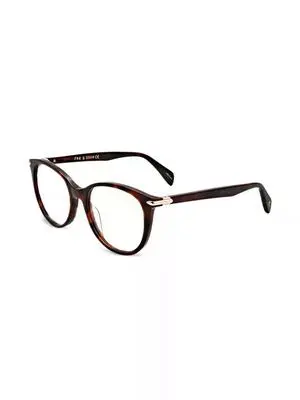 Rag & Bone Tortoiseshell-effect Round-frame Glasses - Brown