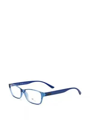 Lacoste Glitter-temple Rectangle-frame Glasses - Blue