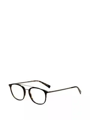 John Varvatos Round Tortoise-shell Glasses