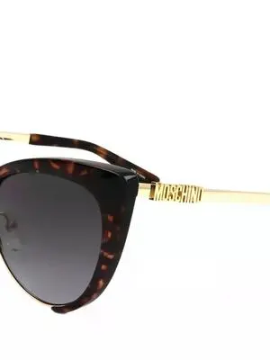 Moschino Tortoiseshell-effect Cat-eye Sunglasses - Brown