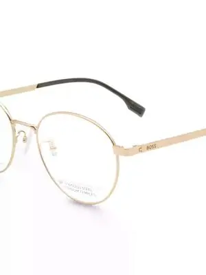 BOSS Round-frame Glasses - Gold