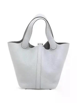 Hermès Clemence Picotin 18 Handbag - Grey