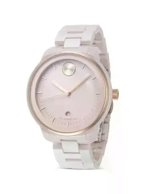Movado Verso 38.5mm Ceramic Watch - Pink