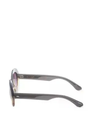 Garrett Leight Portia Round Frame Sunglasses
