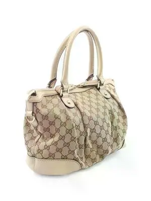 Gucci Gg Canvas Sukey Satchel - Neutrals
