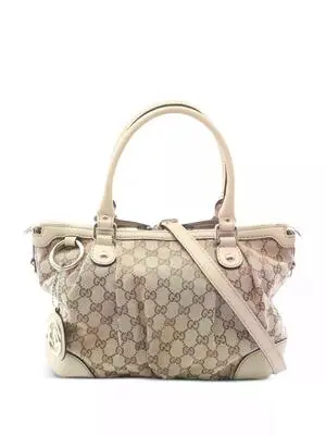 Gucci 2000-2015 Gg Canvas Sukey Satchel - Neutrals
