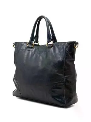 Prada Vitello Shine Convertible Tote Satchel