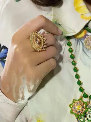 BUDDHA MAMA Morganite Diamond Ring