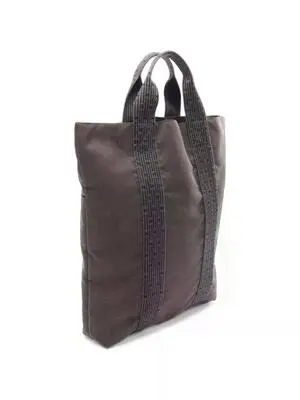 Hermès 20th Century Canvas Herline Cabas Tote Bag - Grey