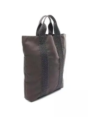 Hermès Canvas Herline Cabas Tote Bag - Grey