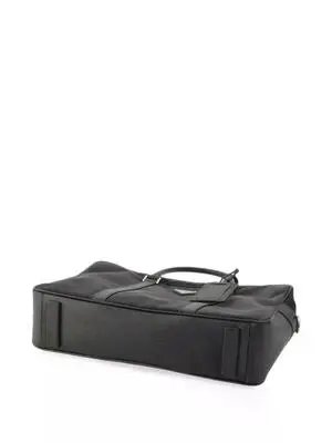 Prada Saffiano Trimmed Tessuto Business Bag