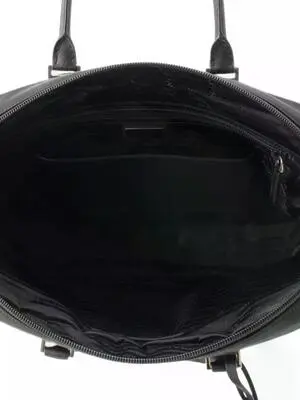 Prada Saffiano Trimmed Tessuto Business Bag
