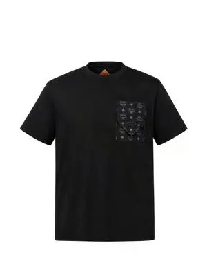 Mcm Visetos-print Pocket T-shirt - Black