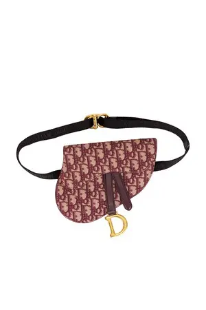 FWRD RENEW Dior Trotter Oblique Saddle Belt Bag