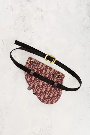FWRD RENEW Dior Trotter Oblique Saddle Belt Bag