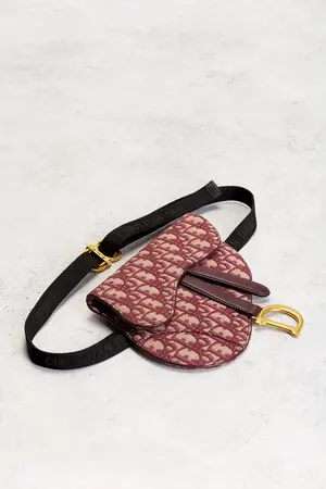 FWRD RENEW Dior Trotter Oblique Saddle Belt Bag