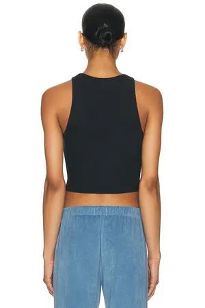 Sporty & Rich Signature Logo Krystal Tank Top