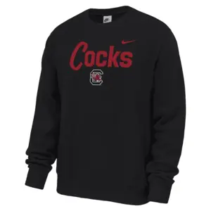 Nike College Fleece Crew-neck Sweatshirt - Black