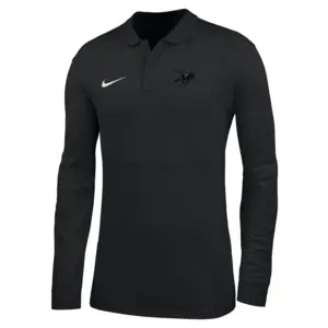 Nike College Dri-fit Long-sleeve Polo - Black