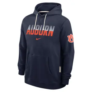 Nike Auburn Sideline Standard Issue Dri-fit College Pullover Hoodie - Blue