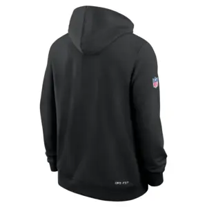 Nike New Orleans Saints Sideline Standard Issue Dri-fit Nfl Full-zip Hoodie - Black