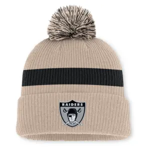 Nike Las Vegas Raiders Rewind Peak Nfl Cuffed Pom Beanie - Brown