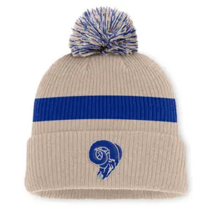 Nike Los Angeles Rams Rewind Peak Nfl Cuffed Pom Beanie - Brown