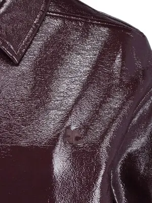 COURREGES Vinyl Bomber Jacket