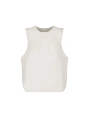 PAMPA THE BRAND Alpaca Wool Tank Top - White