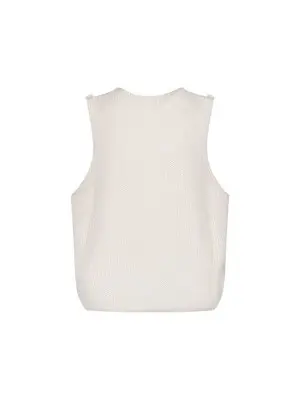 PAMPA THE BRAND Alpaca Wool Tank Top - White