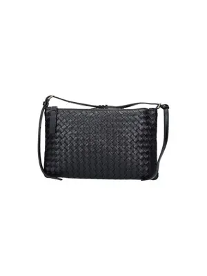 Bottega Veneta Medium Pouch Intrecciato Piccolo - Black