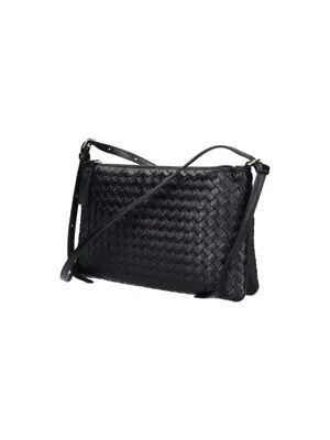 Bottega Veneta Medium Pouch Intrecciato Piccolo - Black