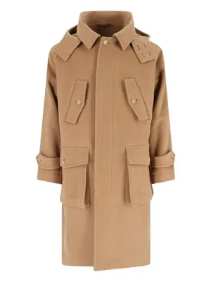 Caruso Foscari" Wool Coat - Beige