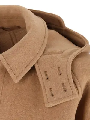 Caruso Foscari" Wool Coat - Beige