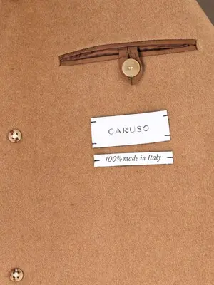 Caruso Foscari" Wool Coat - Beige
