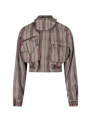 VIVIENNE WESTWOOD Cropped Jacket "memphis - Multi