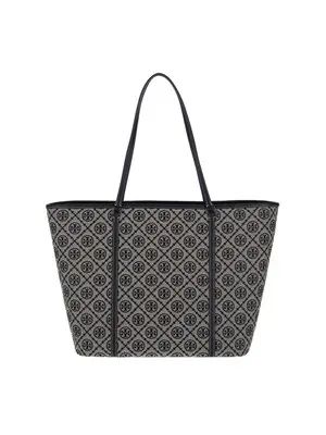 Tory Burch Large Tote Bag "t Monogram