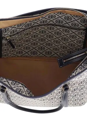 Tory Burch Large Tote Bag "t Monogram