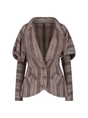 VIVIENNE WESTWOOD Multicolor Viscose Checked Jacket