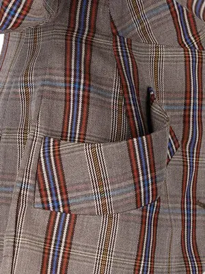 VIVIENNE WESTWOOD Multicolor Viscose Checked Jacket