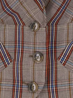 VIVIENNE WESTWOOD Multicolor Viscose Checked Jacket