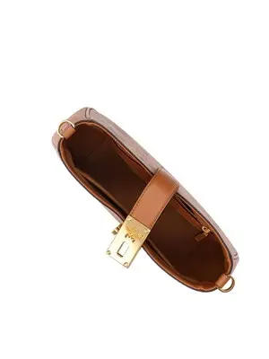 Mcm Small Tracy Shoulder Bag - Brown