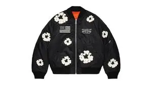 DENIM TEARS Cotton Wreath Bomber Jacket