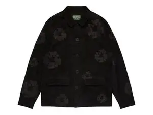 DENIM TEARS Cotton Wreath Suede Welding Jacket