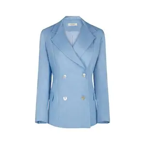 SHIKANZY Kamla Double Breasted Linen Blazer