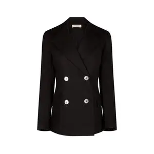 SHIKANZY Kamla Double Breasted Linen Blazer