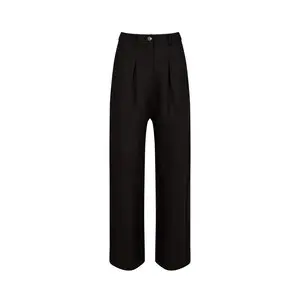 SHIKANZY Kamla Wide Leg Linen High Waisted Pants